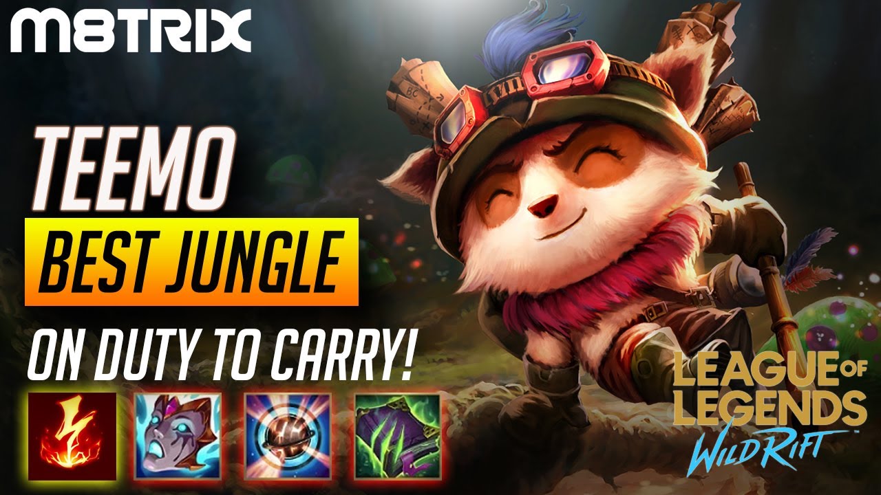 TEEMO BEST JUNGLE ON DUTY TO CARRY! BUILD + GAMEPLAY | League of ...