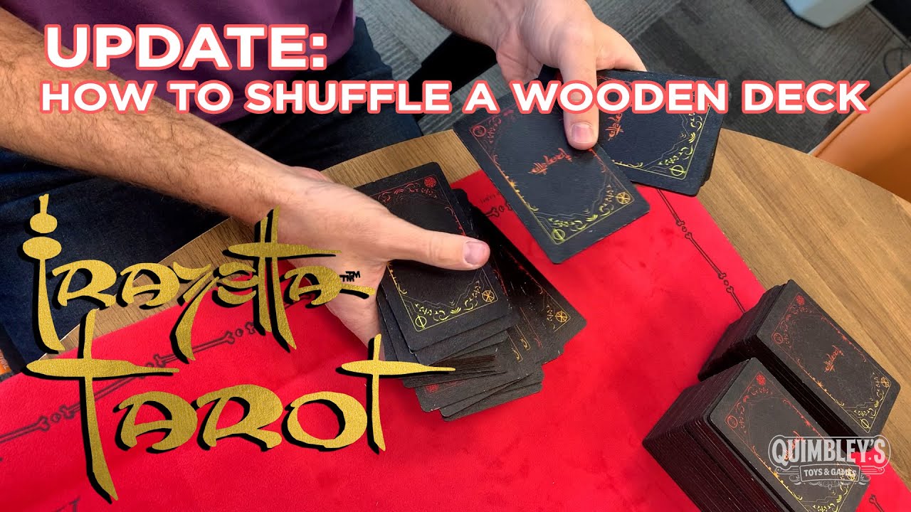 Frazetta Tarot - Kickstarter Update 04 - How to shuffle a wooden deck ...