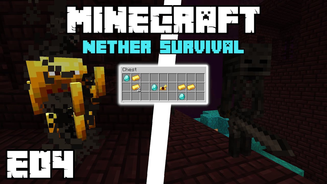 Minecraft Nether Survival 1.16 - FORTRESS RAID! - E04 - YouTube