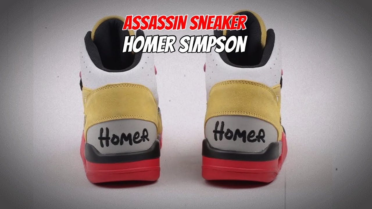 ASSASSIN Sneaker Homer Simpson - YouTube