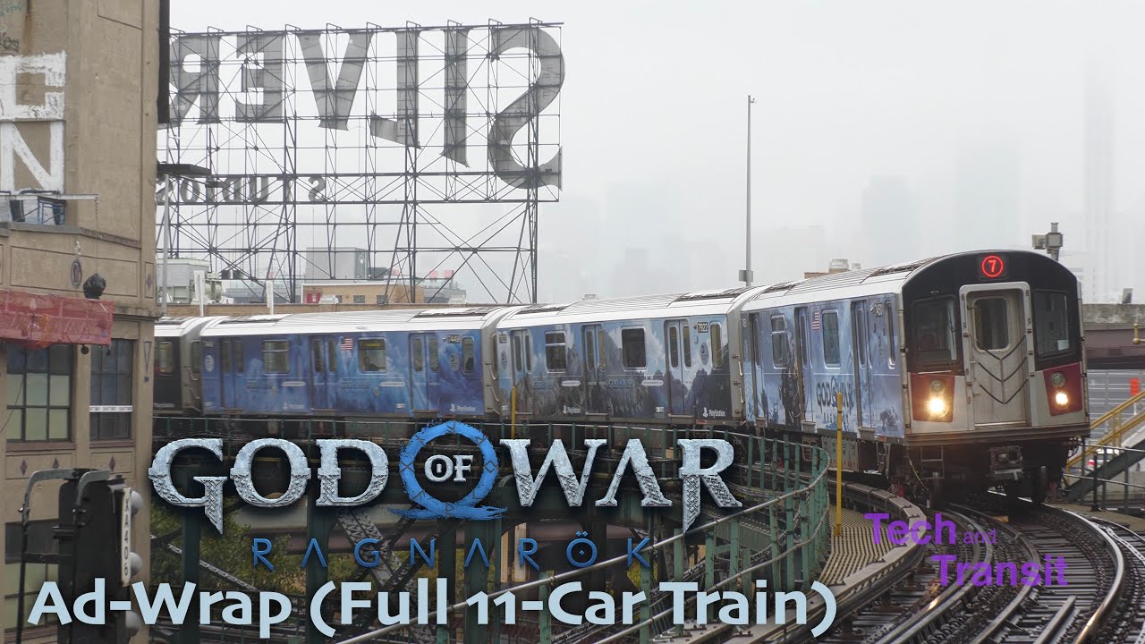 ⁴ᴷ ᴴᴰᴿ Full 11-Car R188 Set with New "God of War Ragnarök" Ad-Wrap ...