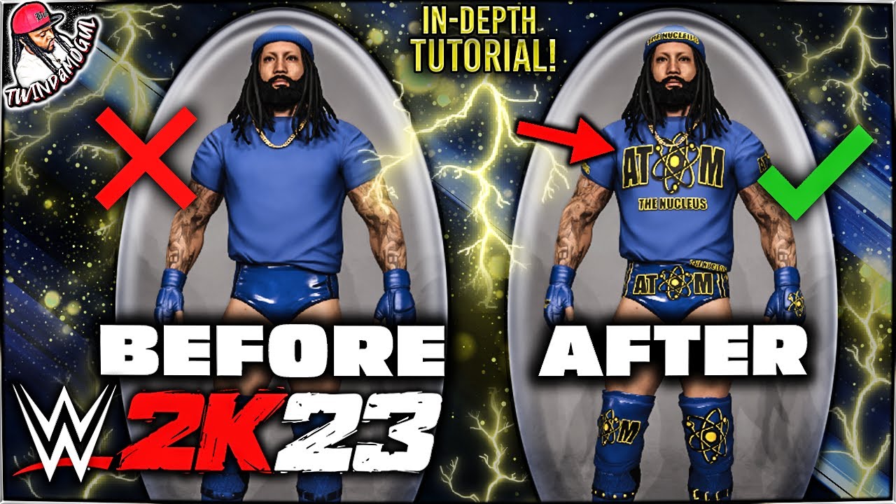 How to Create a Logo On WWE 2K23! - YouTube