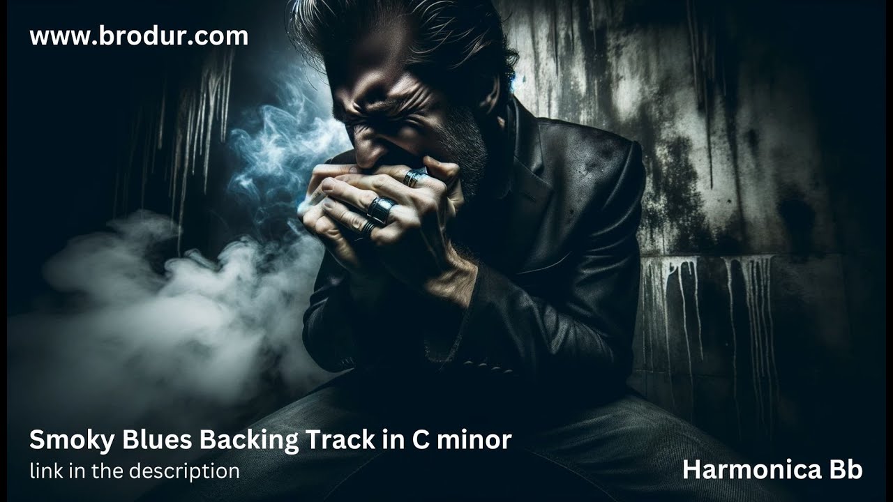 Smoky Blues Backing Track in C minor - Harmonica Bb - YouTube