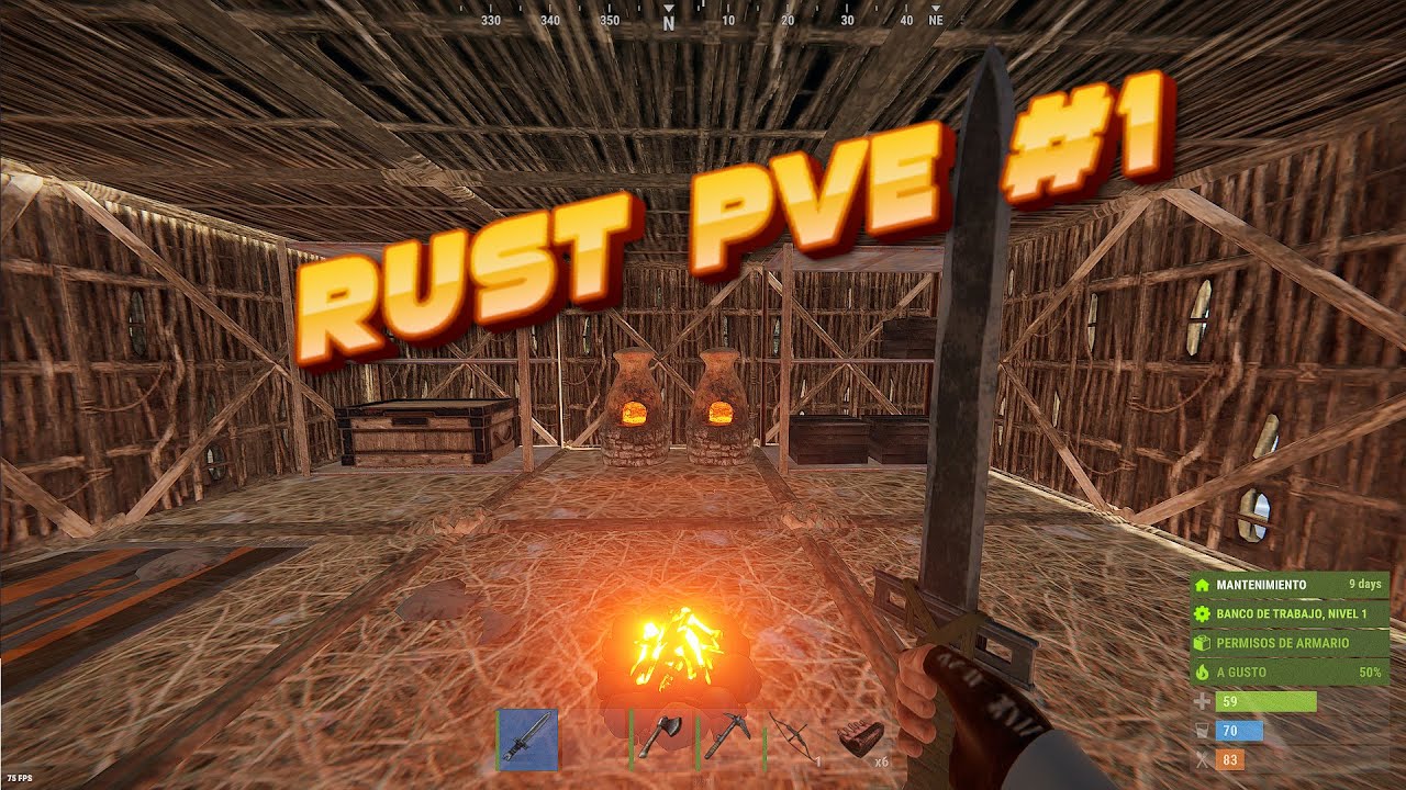 Mi PRIMERA experiencia en rust | RUST FULL PvE #1 - YouTube