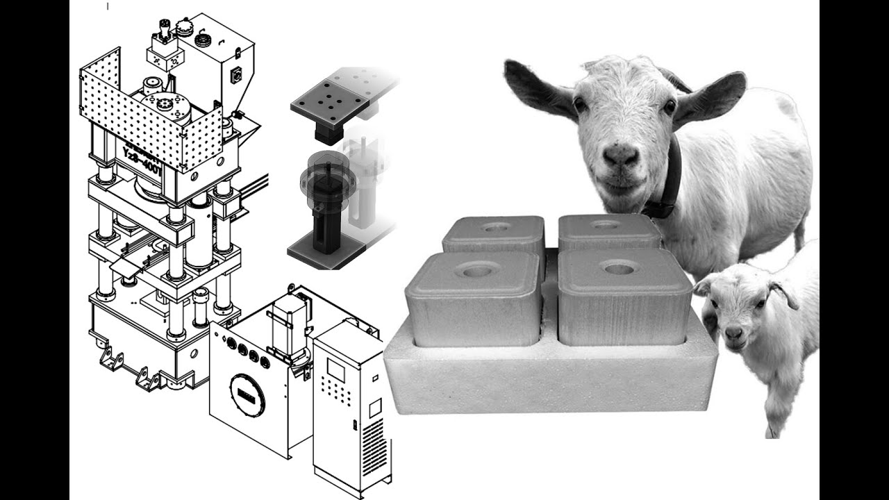 Cow Sheep Lick Salt Block, Animal licking salt making press machine ...