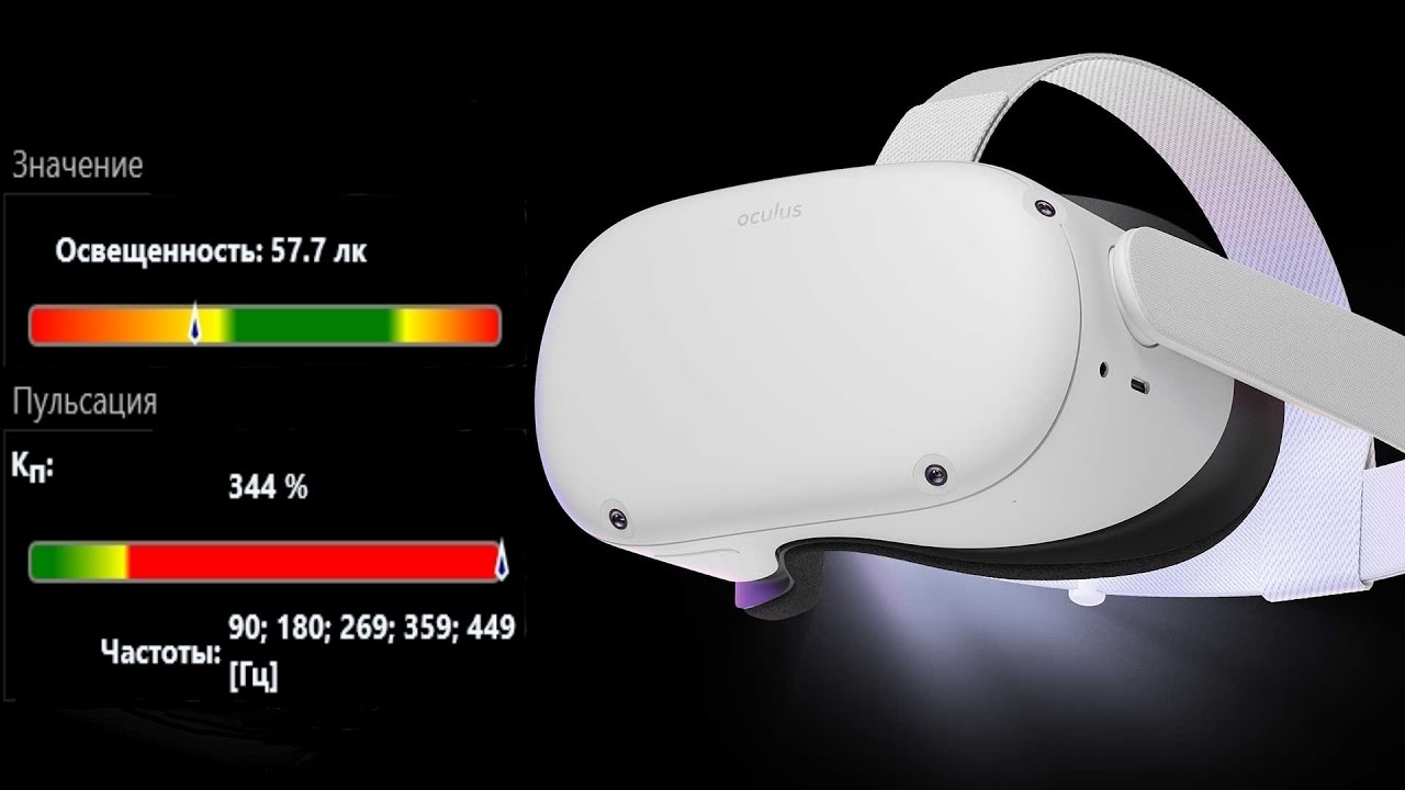 Oculus Quest 2 Шим экрана(PWM) 344% - YouTube
