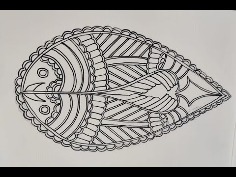 Mithila painting fish design ||chandaniartsandcrafts|| - YouTube