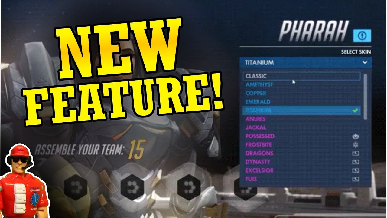 New Hero SKIN SWAP Feature! Switch Skins at Start of Match! (Overwatch ...