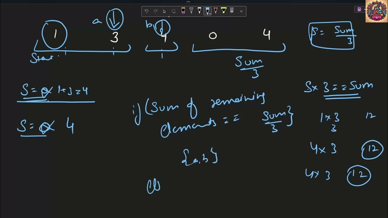 7. Split array in three equal sum subarrays | GFGs | POTD (Problem of The Day) || 0.11.2024 ...
