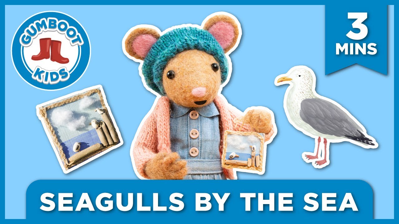 Seagulls By The Sea 🐦 Gumboot Kids l Get Creative And Discover Nature ...