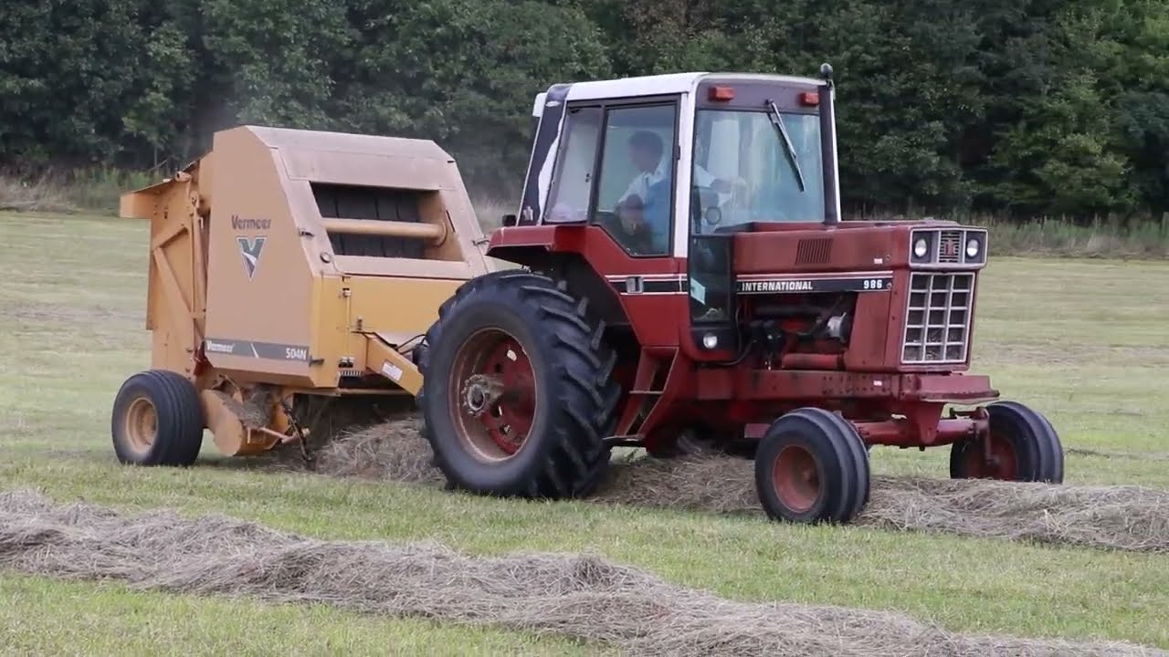 Baling Fall Hay - YouTube