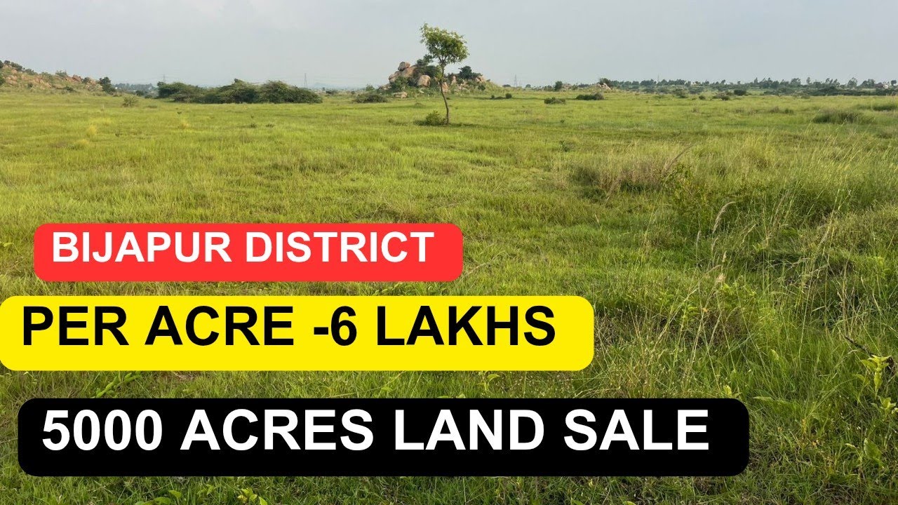 5000 Acres Agricultural land for sale || karanataka - YouTube