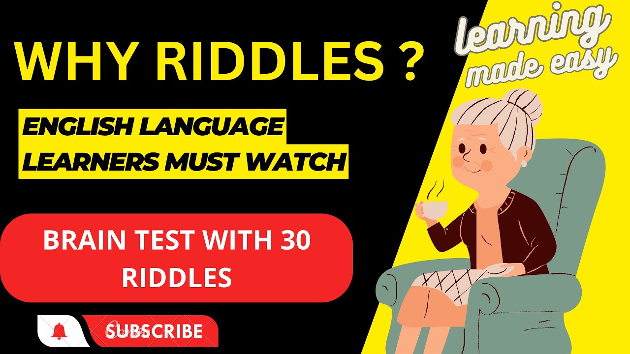 30 Riddles along with Why riddles?|Cognition check - YouTube