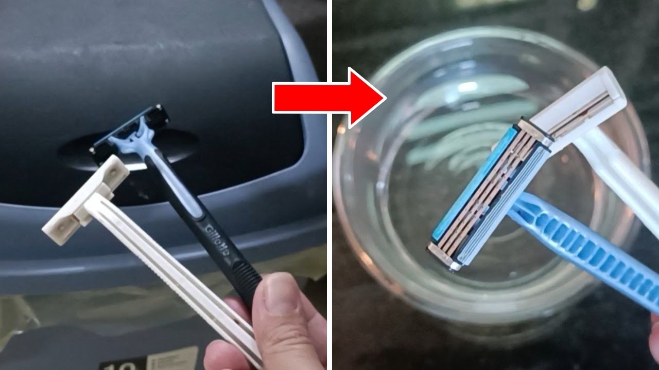 DIY Razor Rescue: Transforming Old Blades with Ease - YouTube