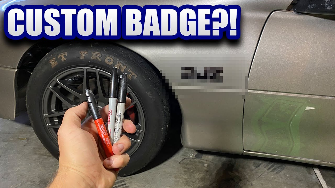The 2JZ Camaro Gets Hand Drawn Custom Badges! (Done With Sharpie ...