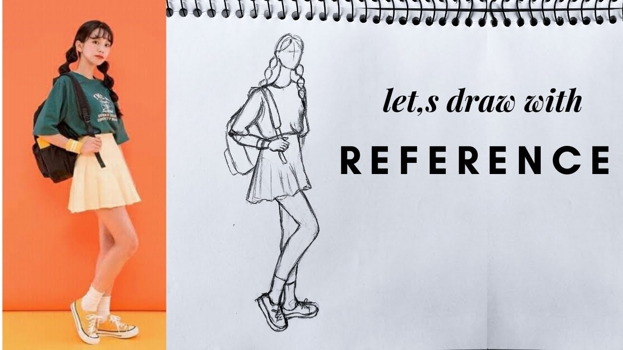 Reference Drawing | Girl Drawing - YouTube