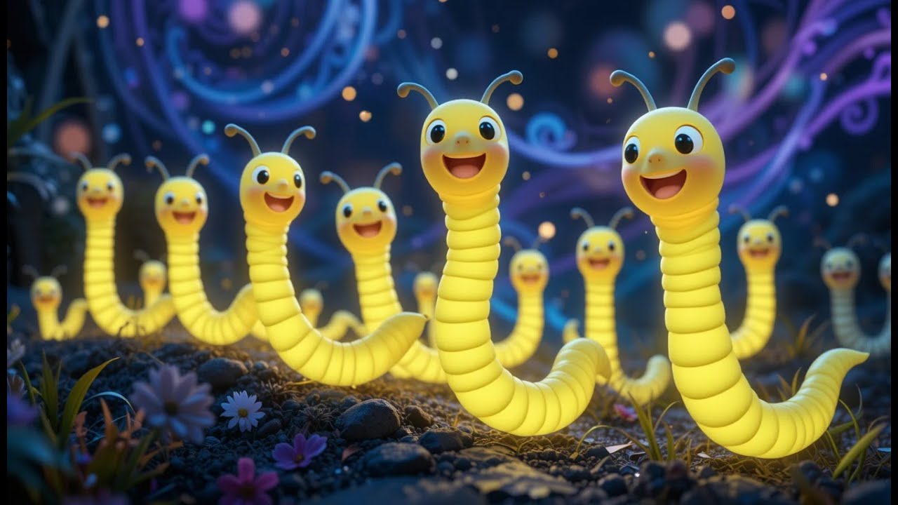 Tiny Glow Worms Light the Skies Rhyme Song | Popular Nursery Rhyme ...
