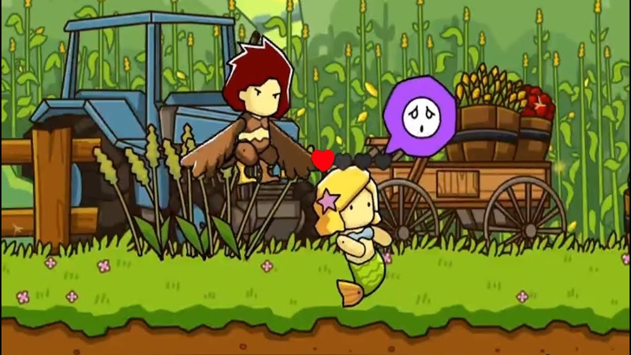 Scribblenauts Experiment Harpy vs Mermaid! - YouTube