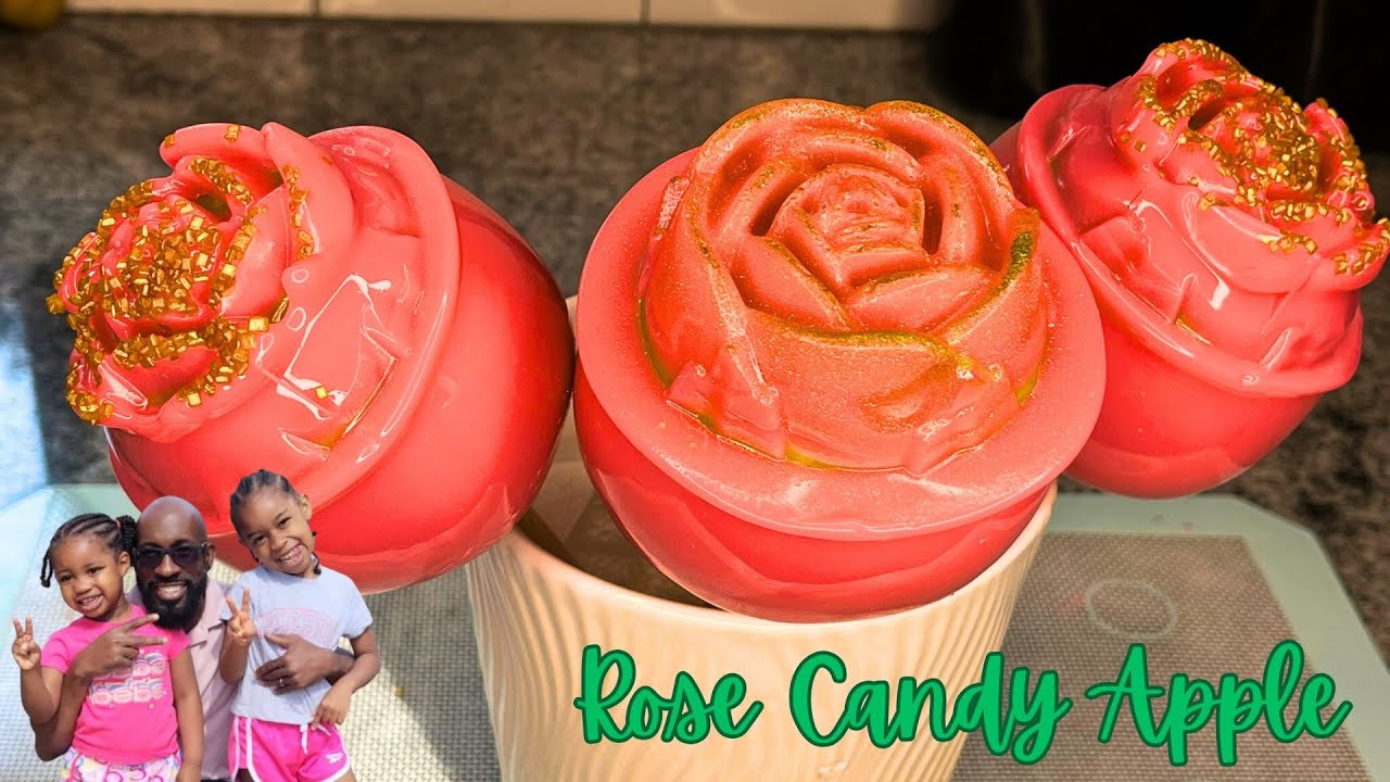 How To Make Rose Candy Apples - YouTube