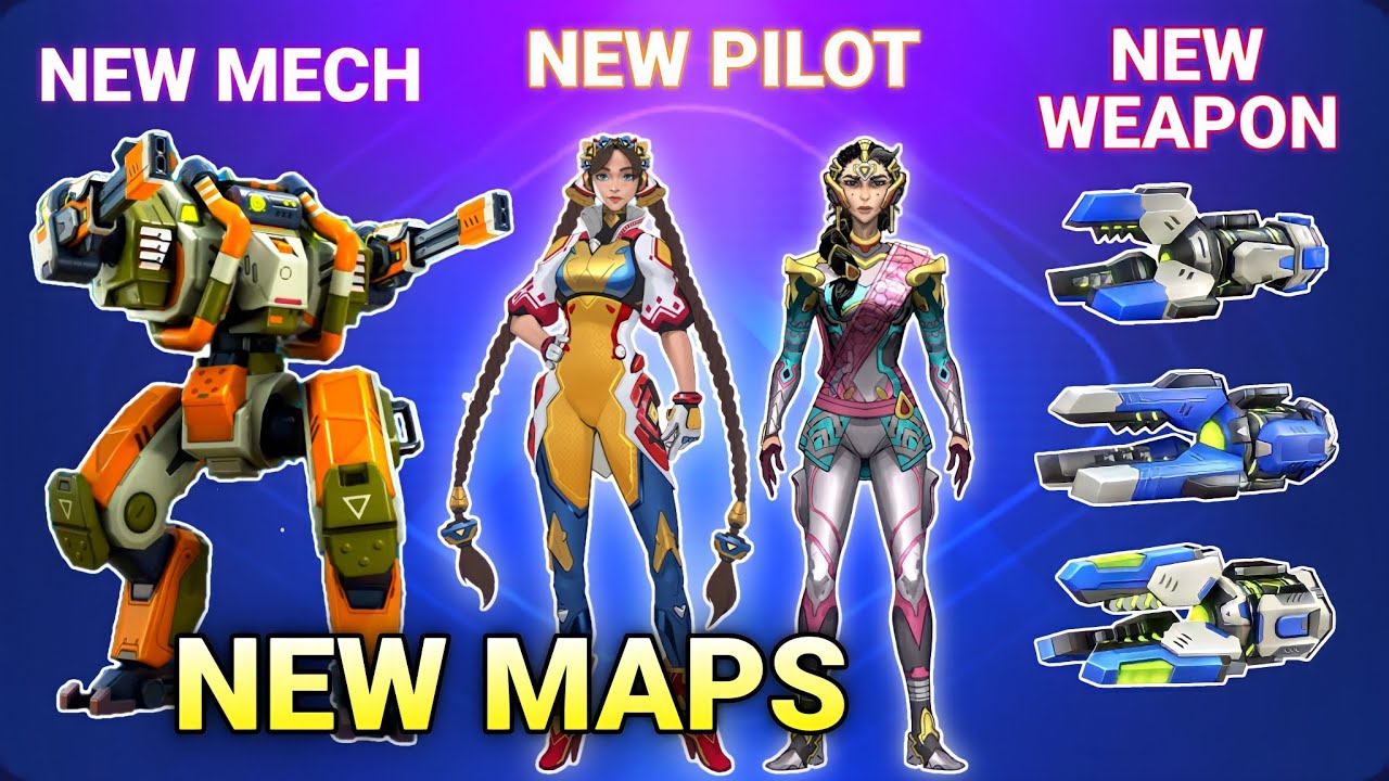 New Updates - New Mech Weapons Pilots & Maps - Mech Arena - YouTube