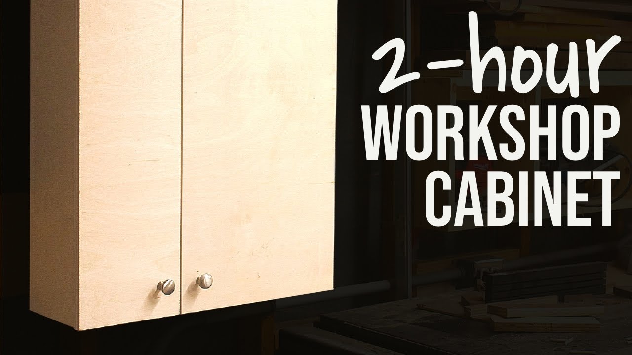 DIY Wall Cabinet // Shop Storage / Shop Organization - YouTube