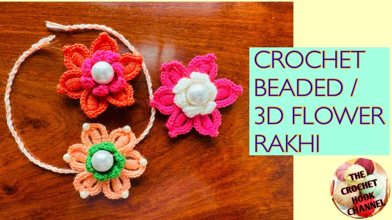 Create The Most Beautiful Crochet Beaded Rakhi Design|Crochet Rakhi ...