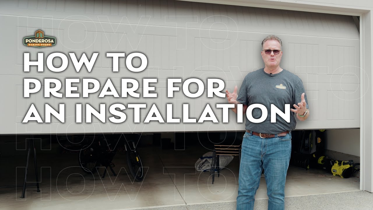 How to Prepare for the Installation of your New Garage Door - YouTube
