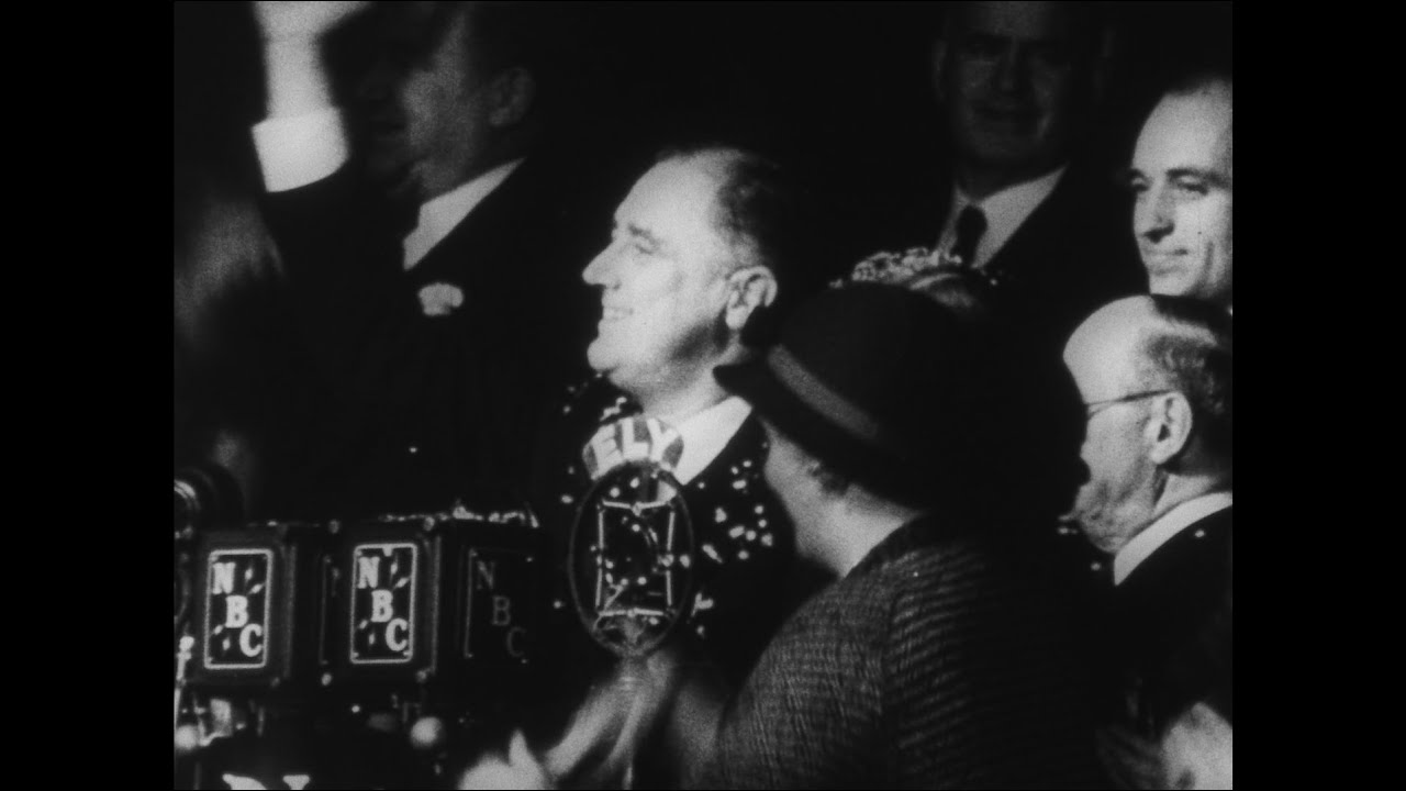 Footage of FDR and Herbert Hoover campaigning in 1932 - YouTube