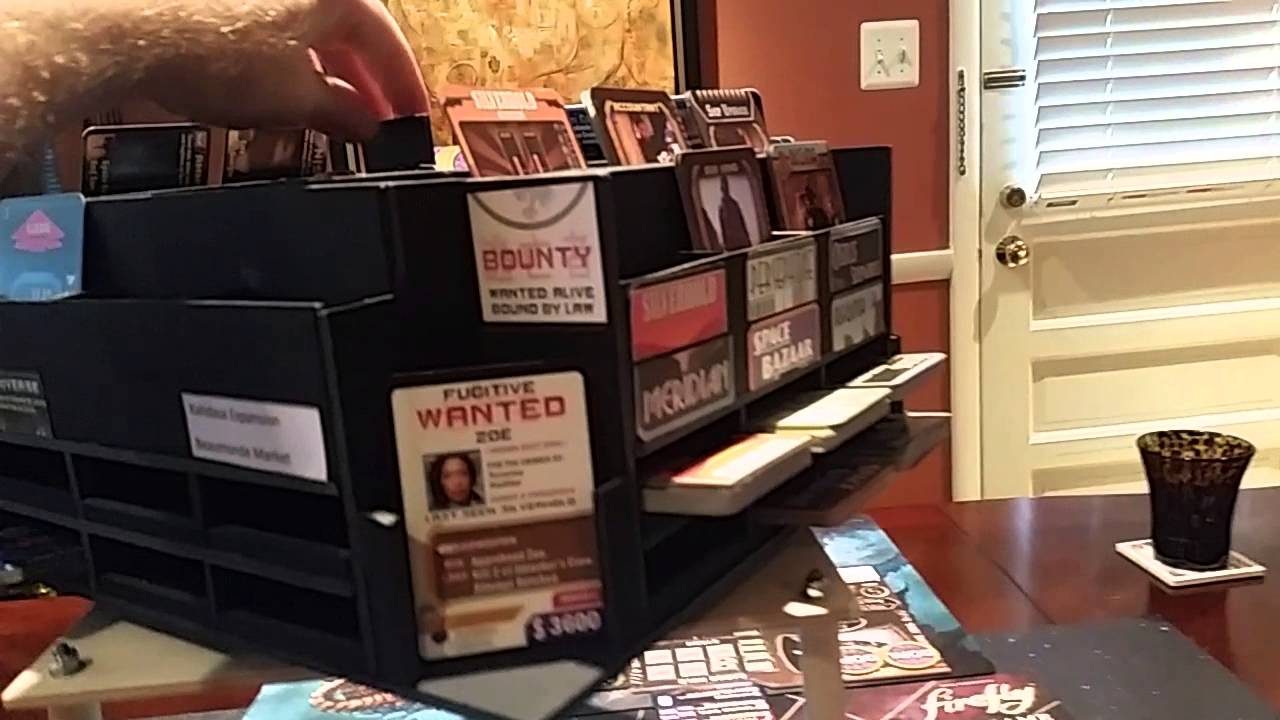 Firefly board game card holder stand - YouTube