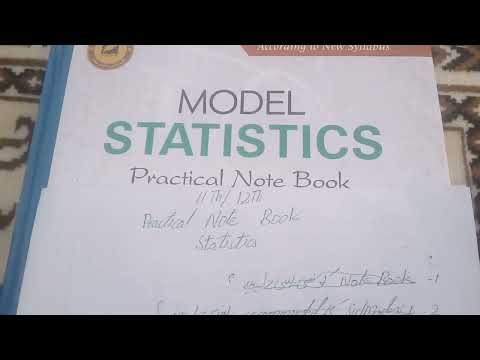 How to solve 11th and 12th class statistics practical notebook,inter ...