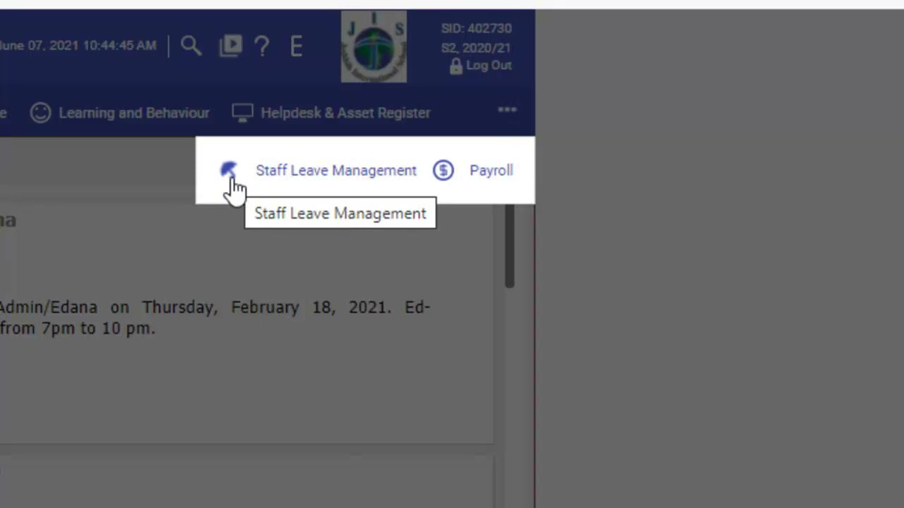 How to Create a Leave Application on Ed-admin - YouTube