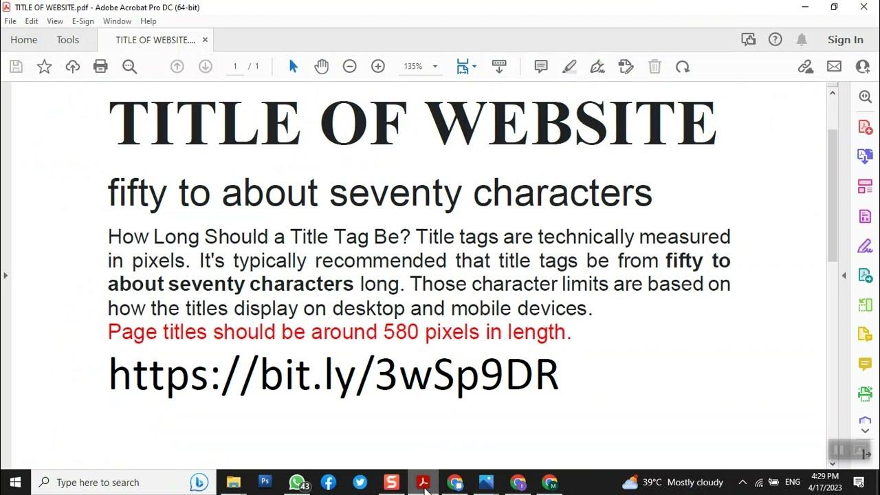 How to optimize Title and Meta Tags - YouTube