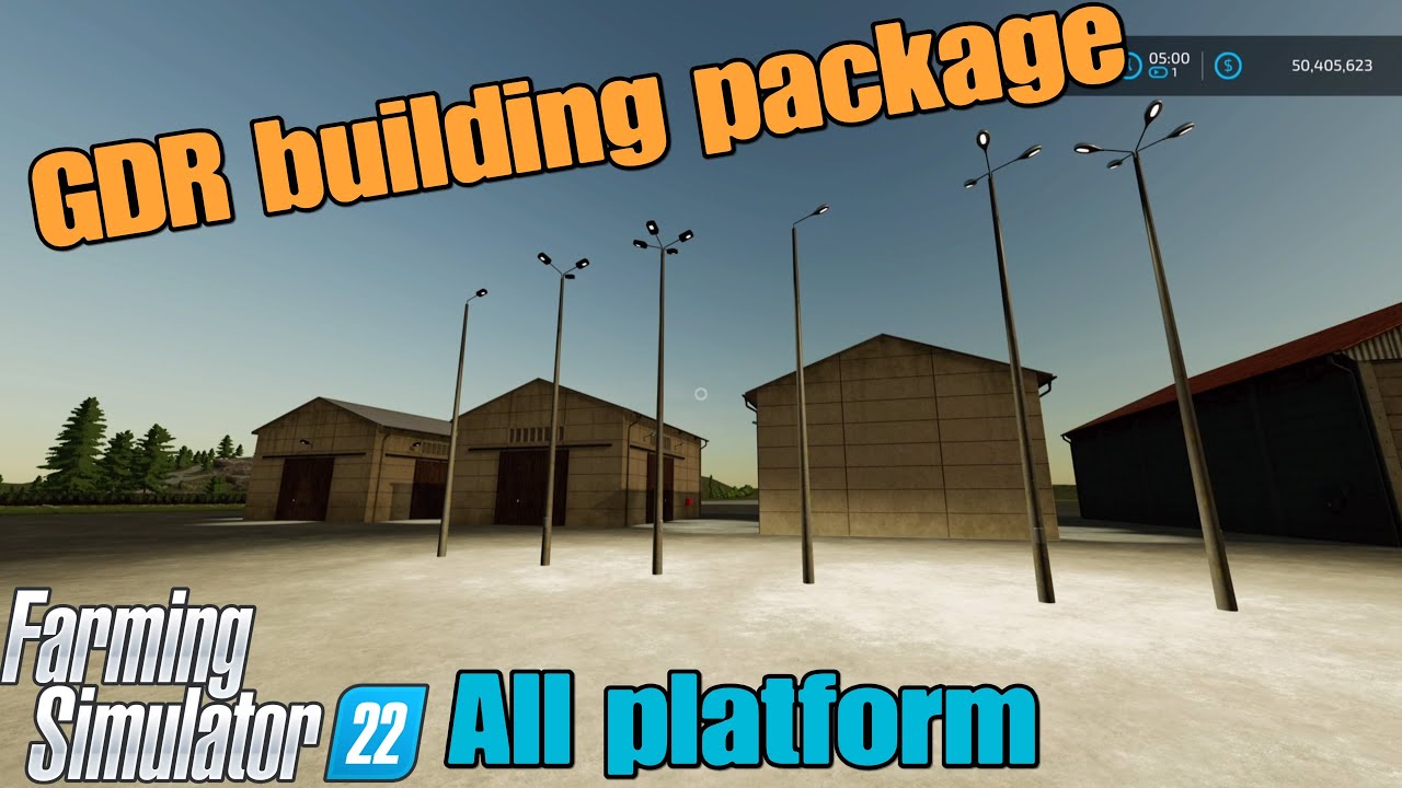 GDR Building Package / mod for all platforms on FS22 - YouTube