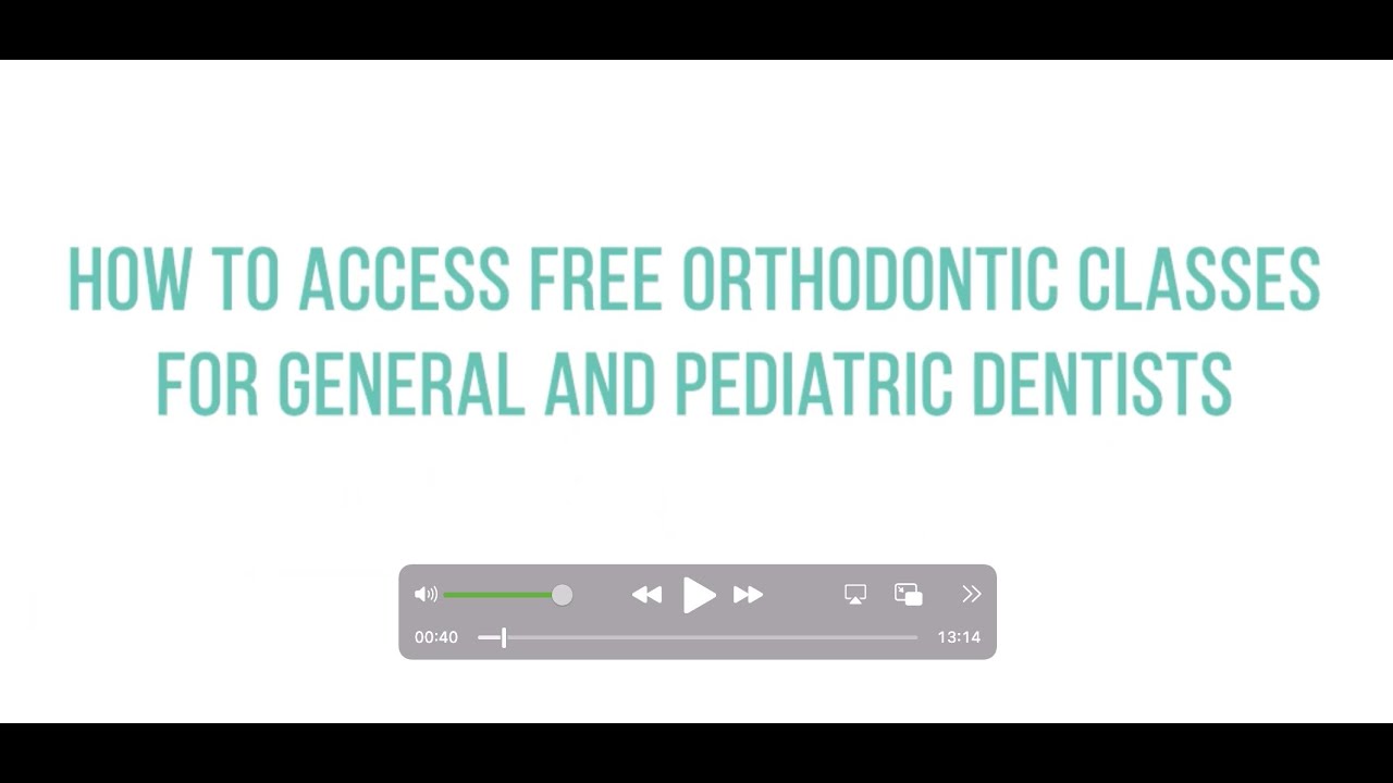 How to Access FREE Ortho Classes for General Dentists - YouTube