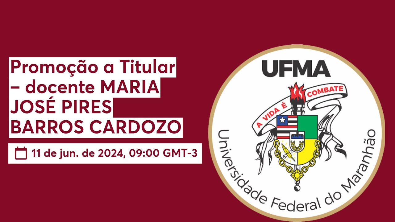 Promoção a Titular – docente MARIA JOSÉ PIRES BARROS CARDOZO - YouTube
