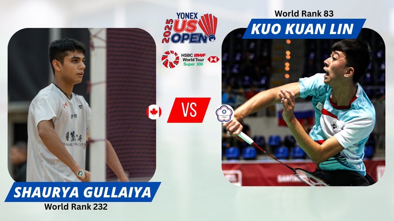 Shaurya Gullaiya (Canada) Vs KUO Kuan Lin (Chinese Taipei) - YouTube