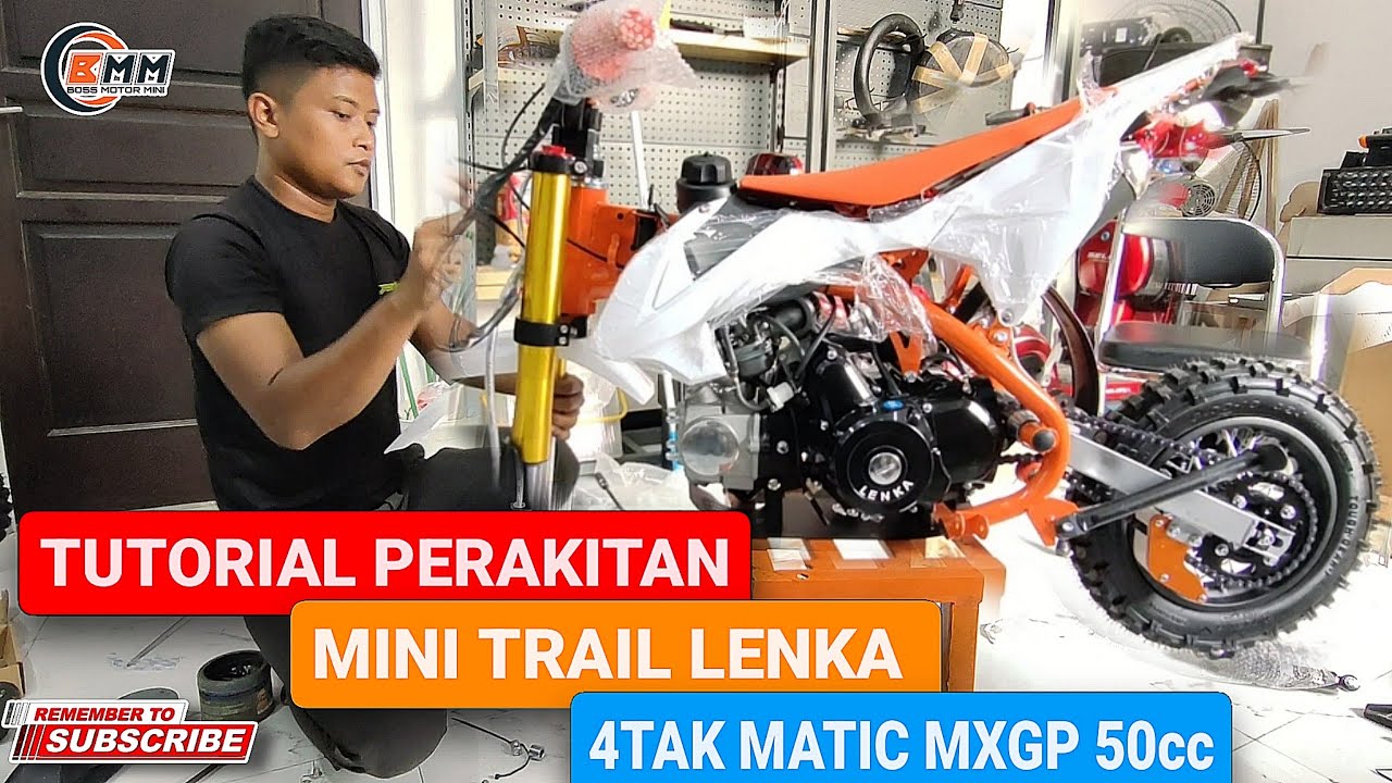 Mini Trail 4Tak Lenka MXGP 50cc Sudah Dilengkapi Lampu - YouTube