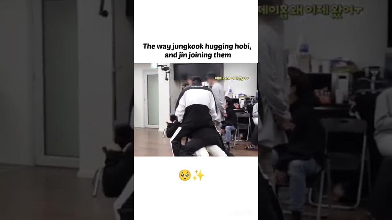 The way junkookshiiii hugs hobi and Jin joined them/#bts - YouTube