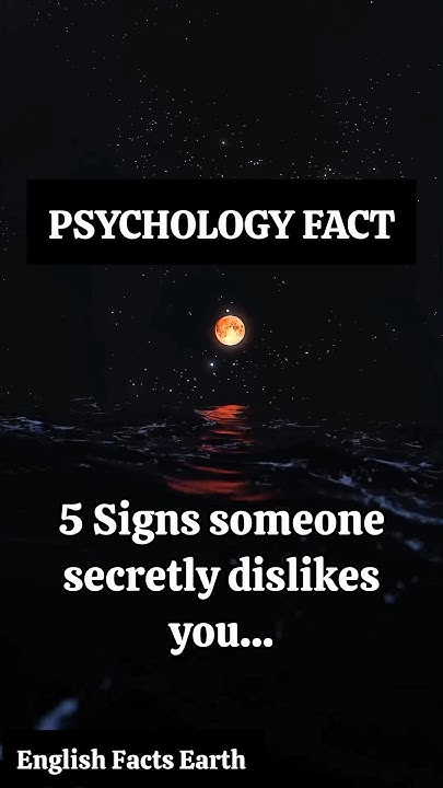 5 Signs Someone Secretly Dislikes You .... #shorts #psychologyfacts #subscribe - YouTube