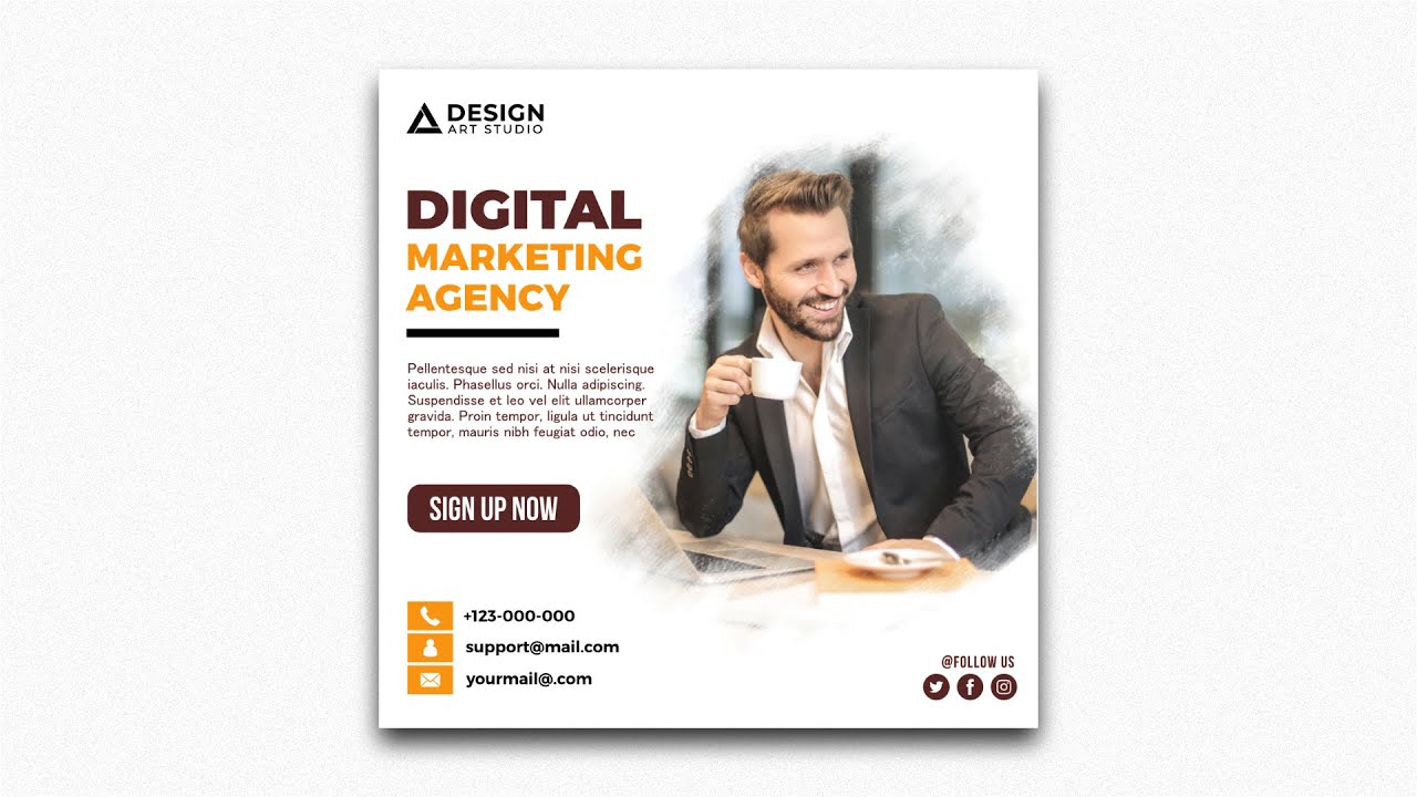 Effect With Mask Layer on Image Banner Design - Affinity Designer - YouTube