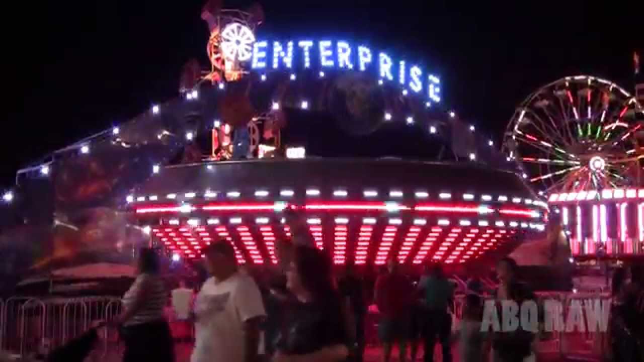 New Mexico State Fair Reithoffer Shows Midway Rides At Night - ABQ RAW ...