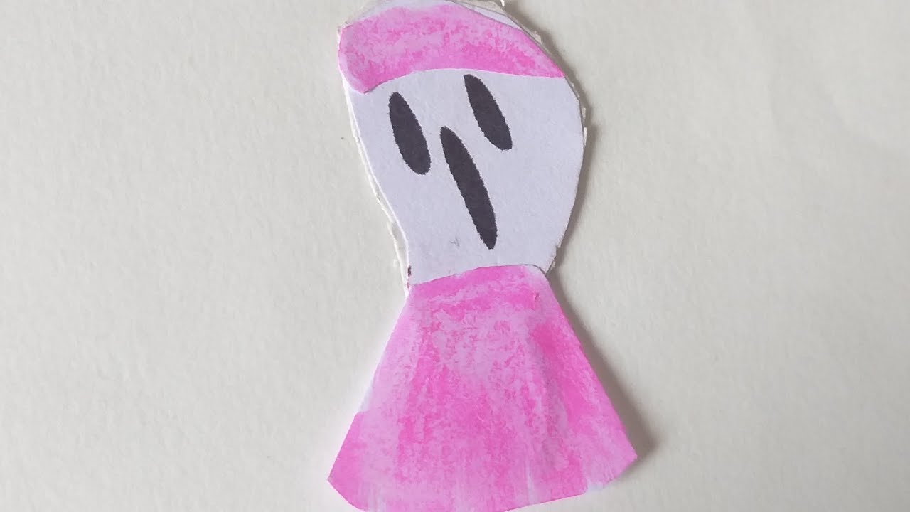 Ghost dress paper doll - YouTube