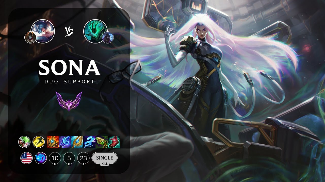 Sona Support vs Thresh - NA Master Patch 13.10 - YouTube