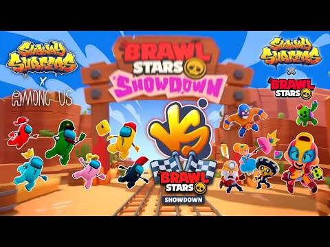 🚀 All Crewmate Characters in Brawl Stars Showdown | Subway Surfers x Among Us Gameplay 🏁👑