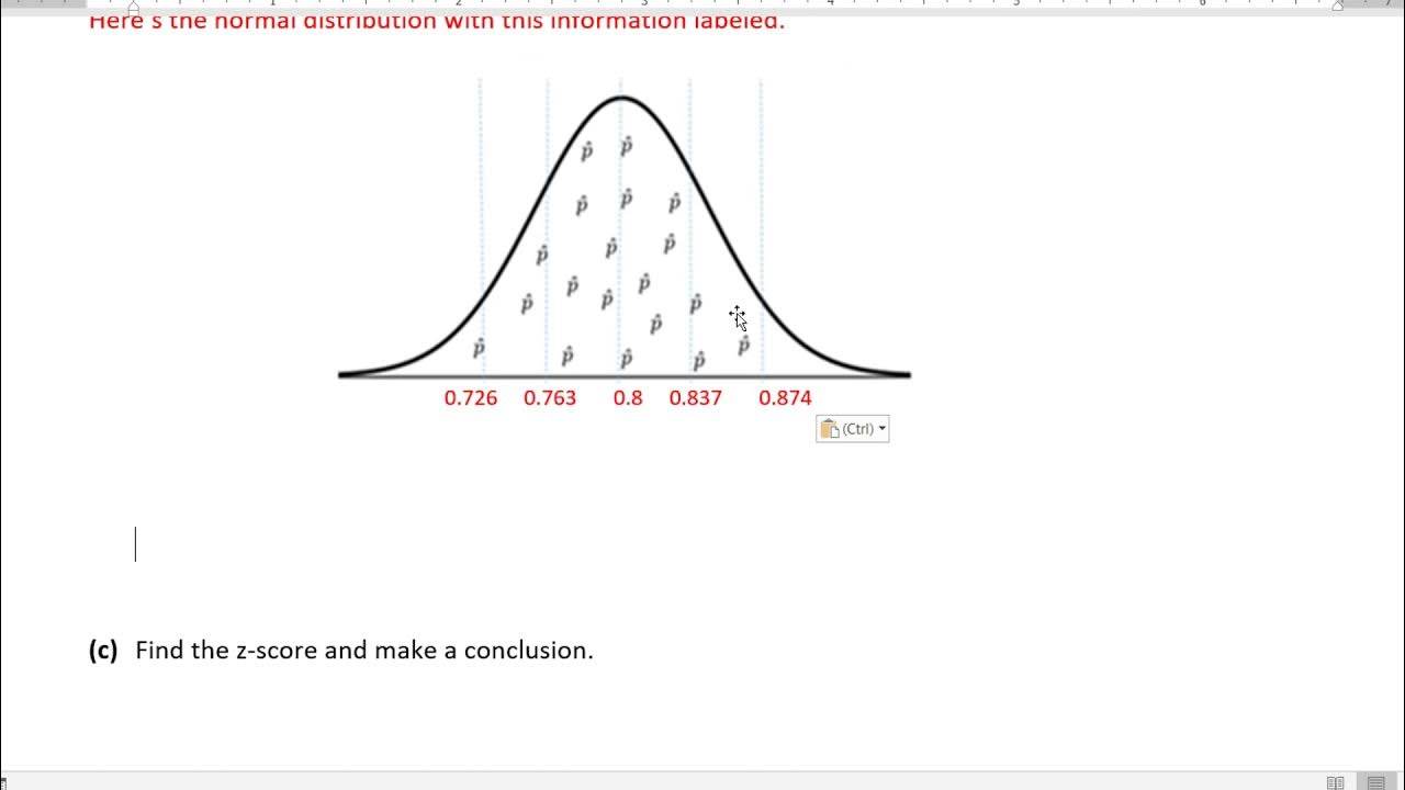 Example theory approach for one proportion - YouTube