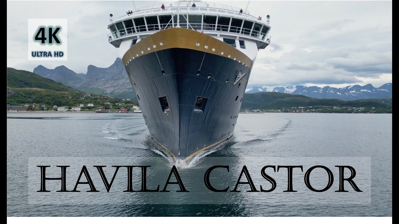Havila Castor cruise ship in stunning nature 4K60FPS h264 - YouTube