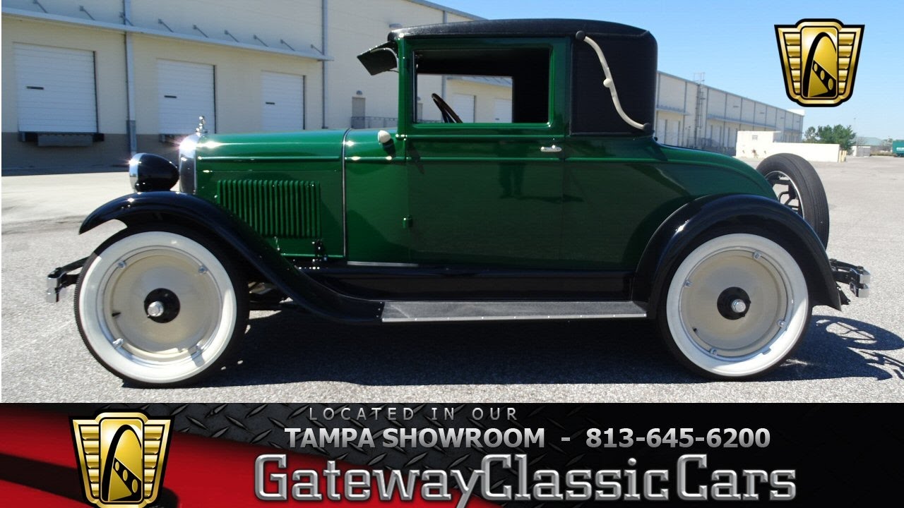 866 TPA 1928 Chevrolet Coupe 171 CID 4 cylinder 3 Speed Manual - YouTube