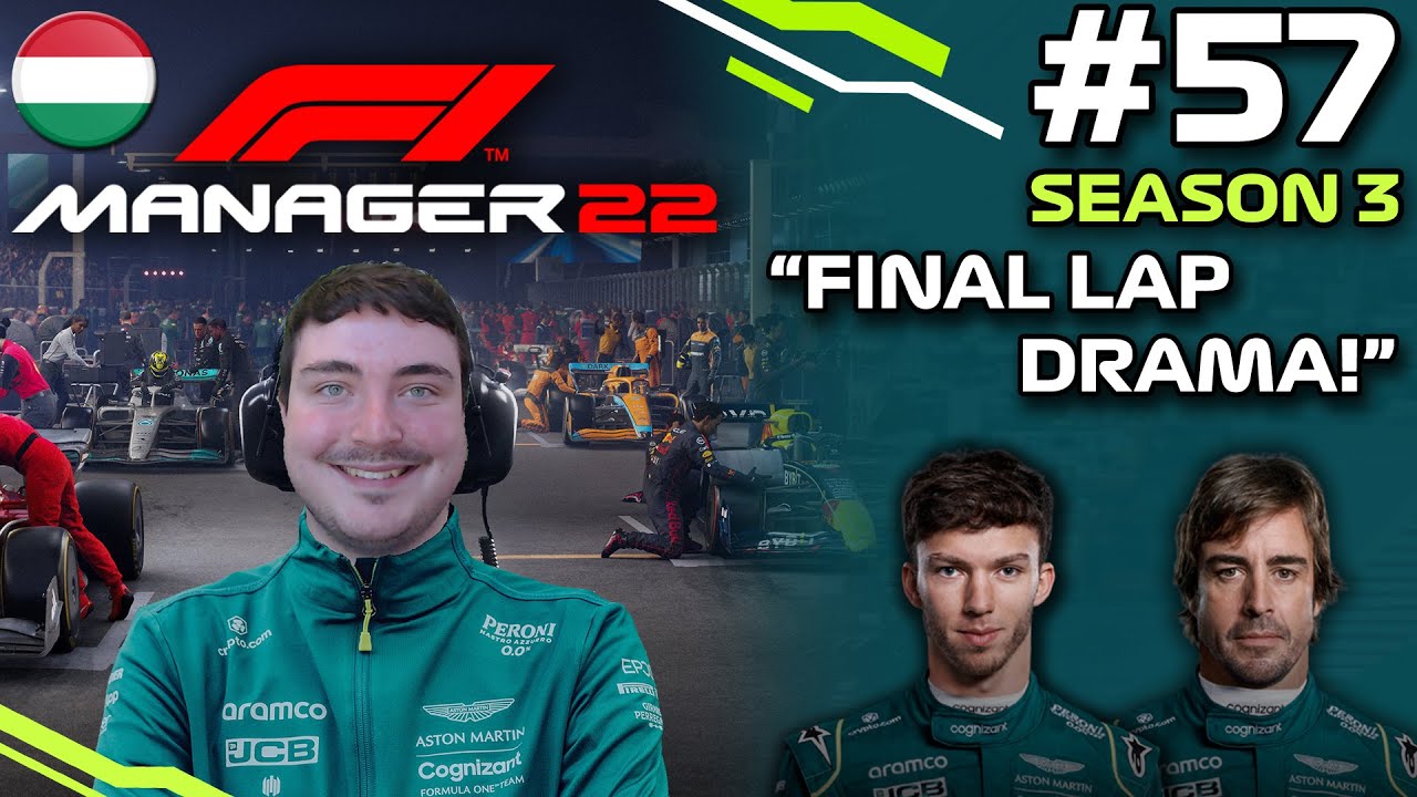 F1 MANAGER 22 | FINAL LAP DRAMA! | Aston Martin CAREER MODE #57 | F1 Manager 2022 - YouTube