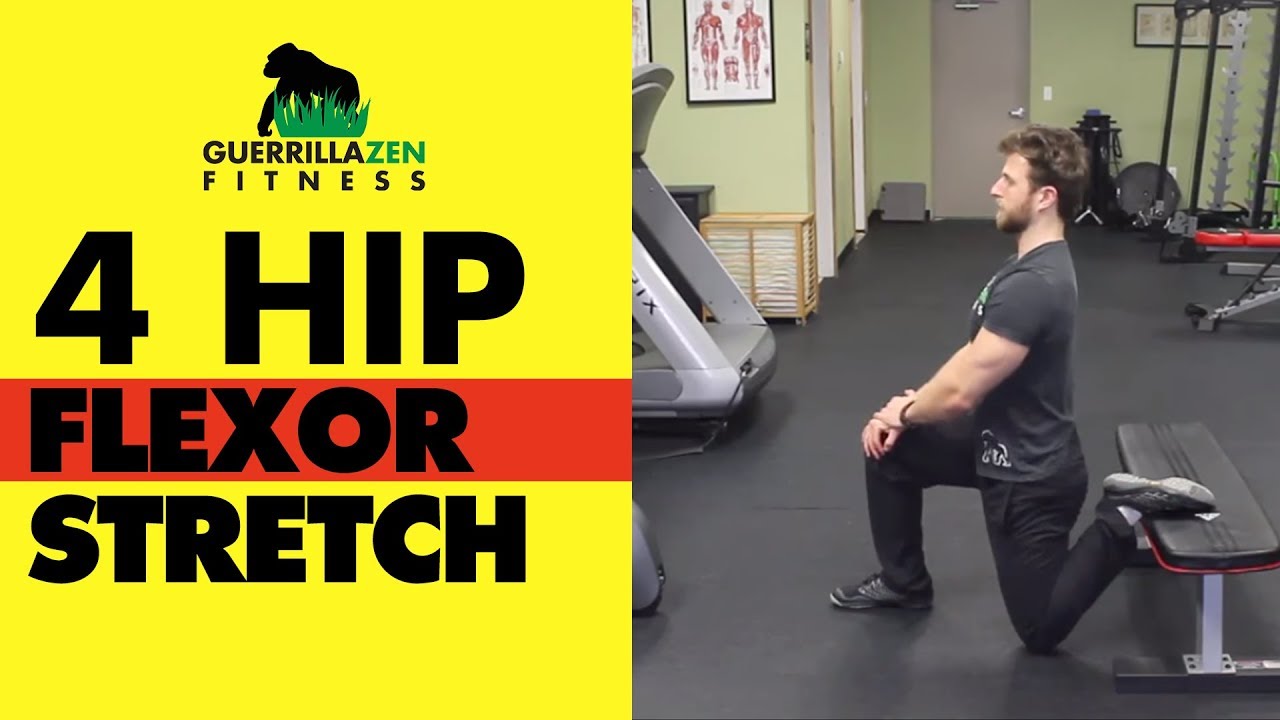 Hip Flexor Stretch | Stretch ALL 4 HIP FLEXOR MUSCLES! - YouTube