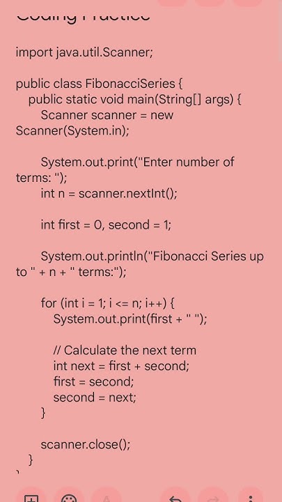 Java Program to Print Fibonacci Series | Beginner Coding Java #FibonacciSeries #java #shorts ...
